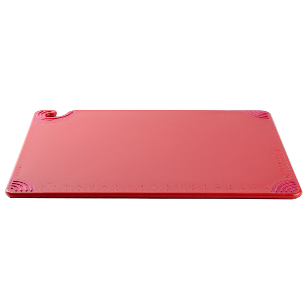 Tabla corte roja con antideslizante 18" x 24" x 1/2" - San Jamar ...
